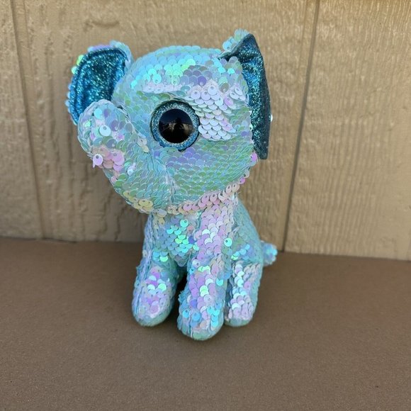 Ty | Toys | Ty Flippables Sequin Plush Stuart The Elephant 6 Inch ...